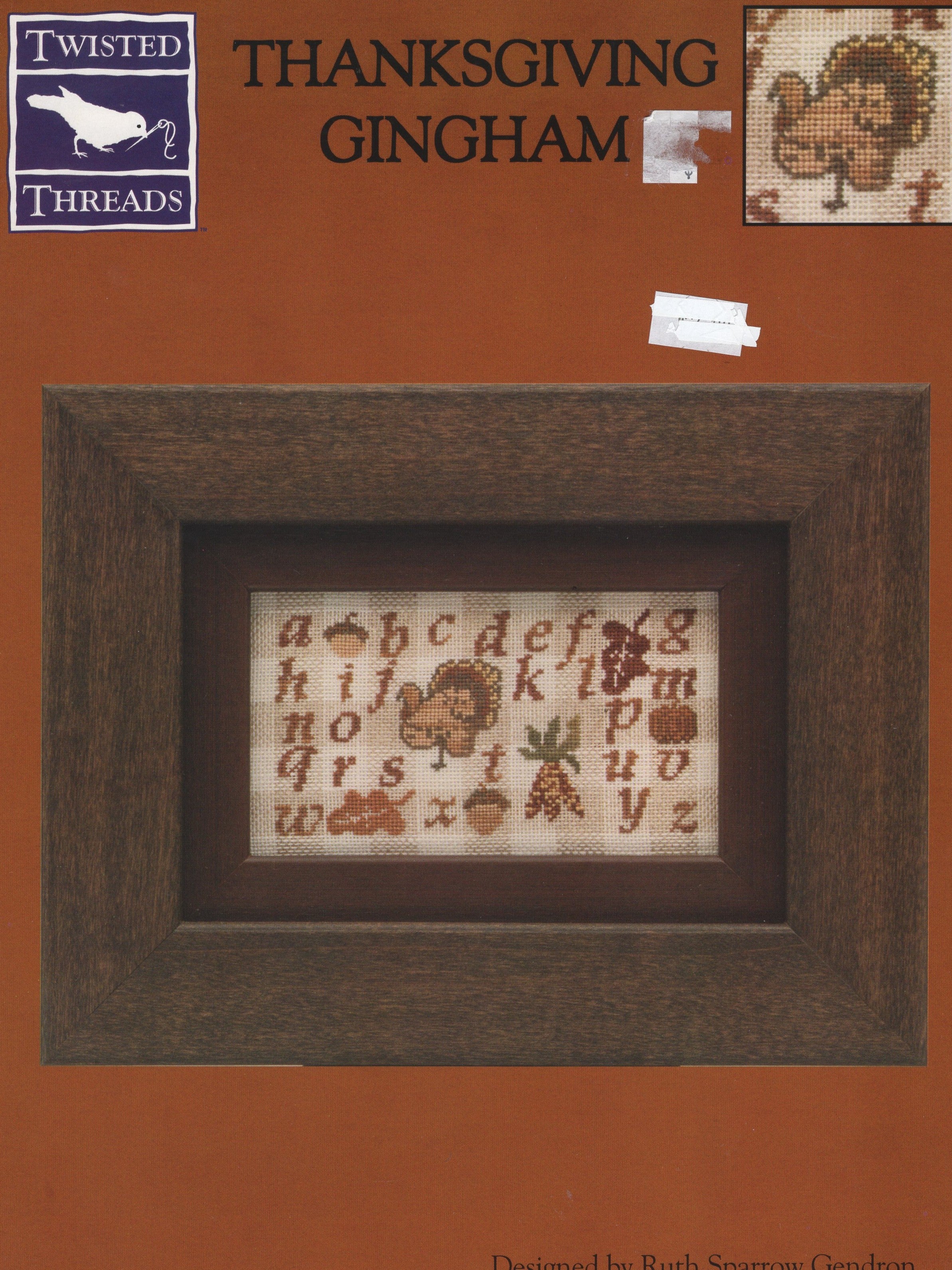 Thanksgiving Gingham – Peach State Cross Stitch