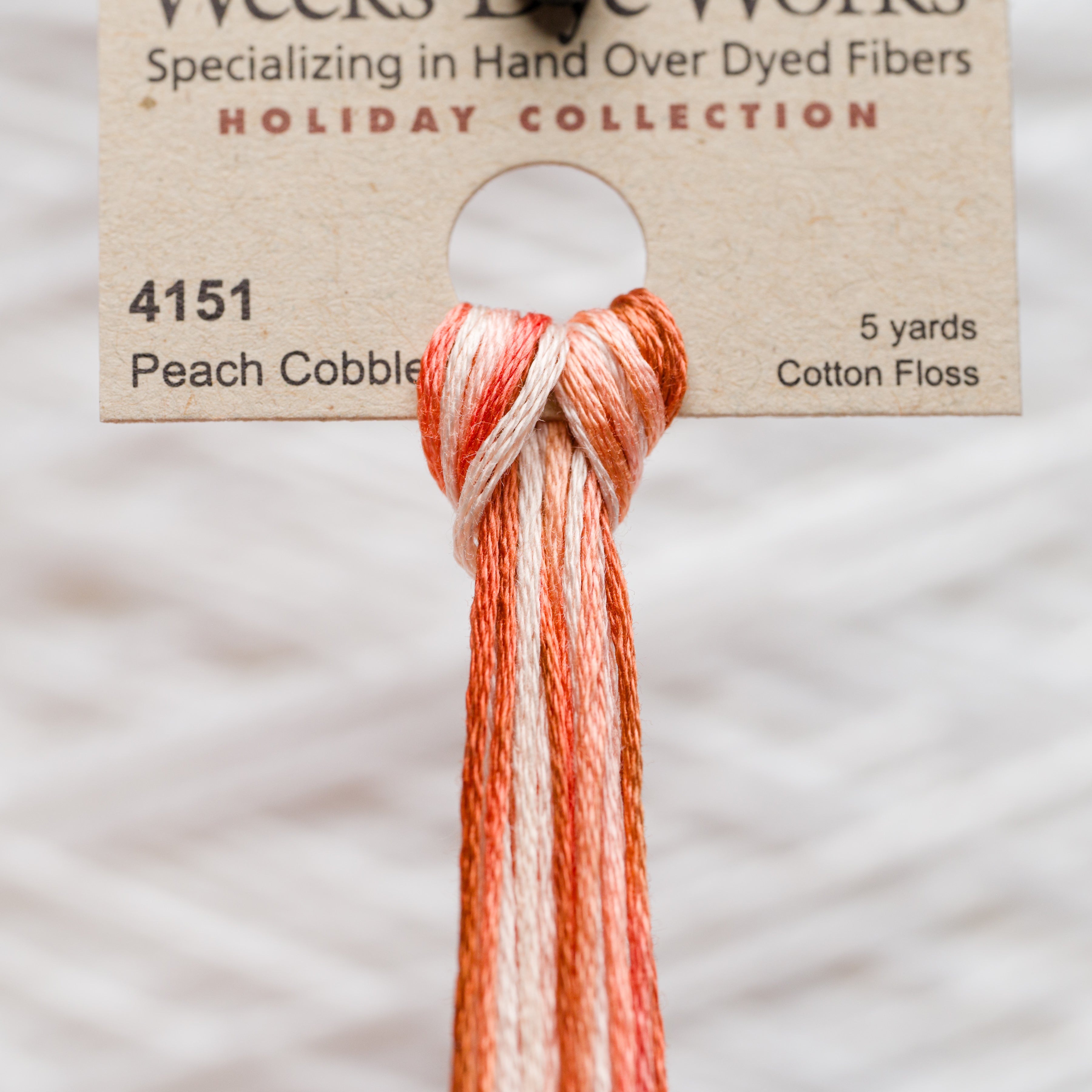 Weeks Dye Works - Peach Cobbler, 4151 – Peach State Cross Stitch